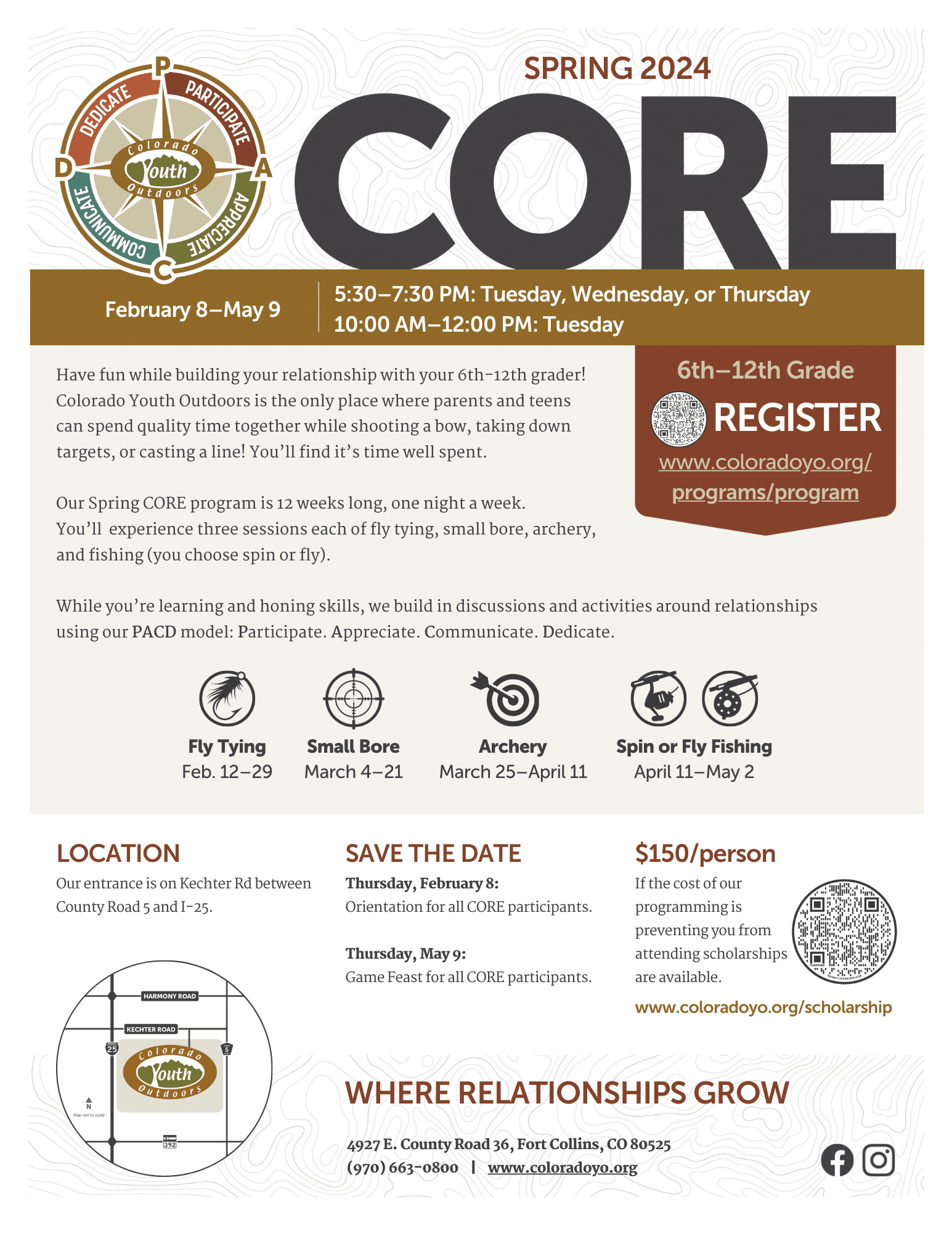 Spring CORE 2024 Scholarship - Colorado Youth Outdoors